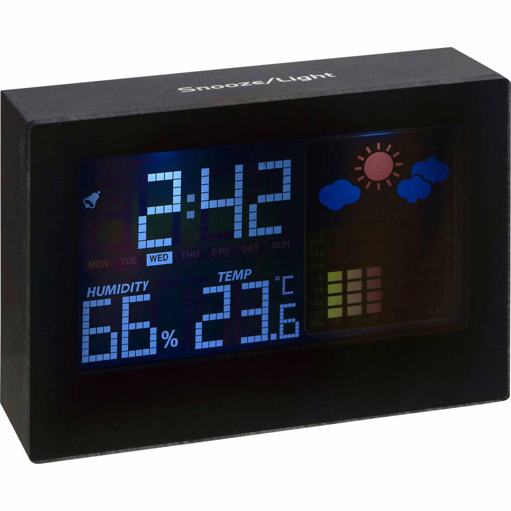 Digital weather station with clock | www.regaloempresas.com
